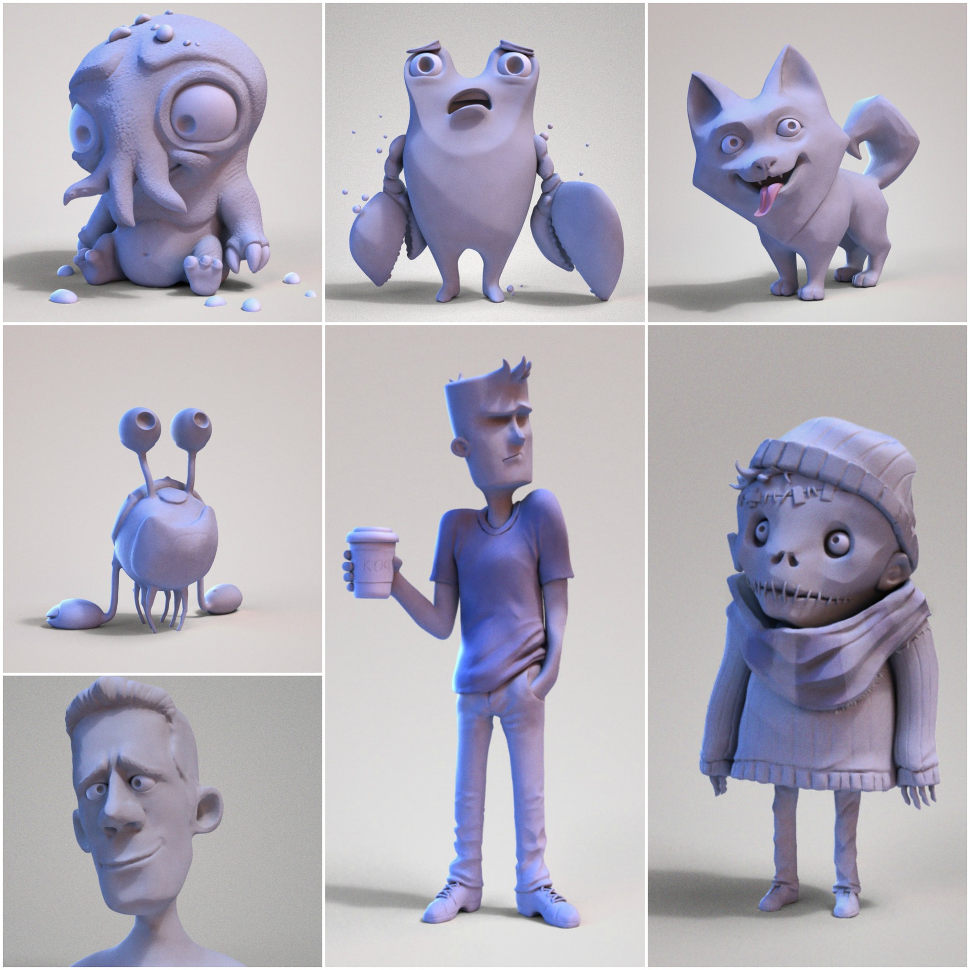 ArtStation - Speed sculpted characters