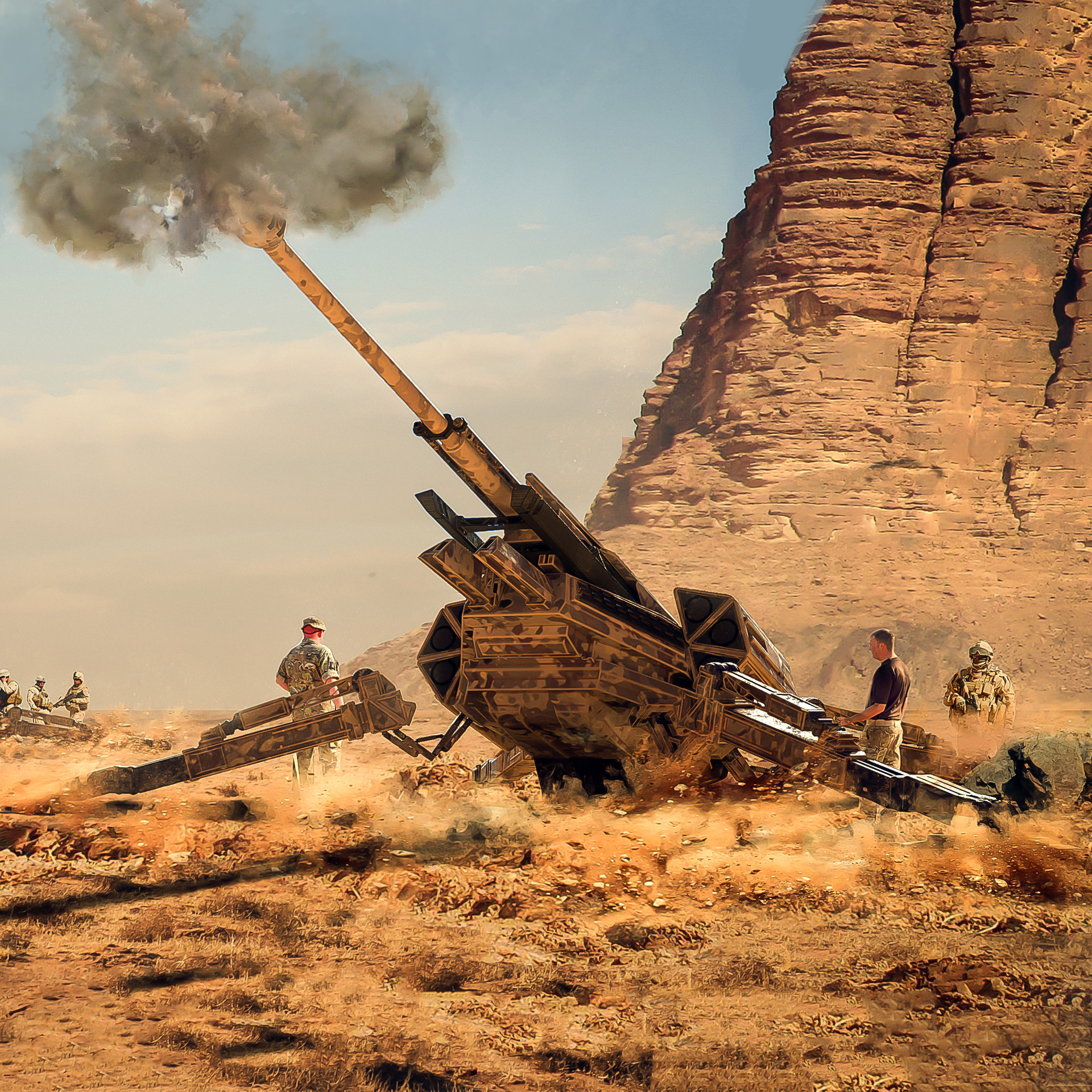 ArtStation - AT-ART 687 Multi Purpose Gun Howitzer