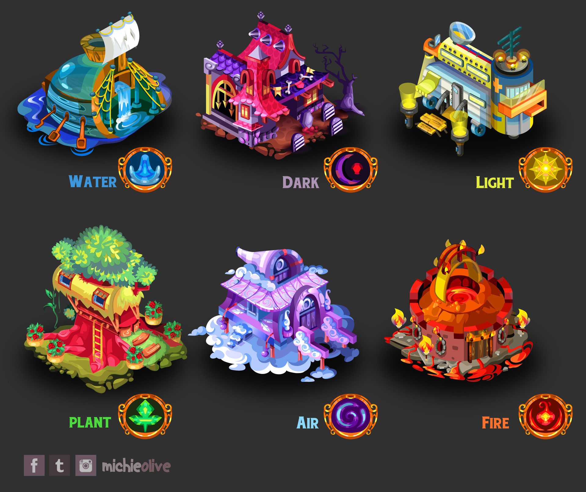 ArtStation - Buildings for Game