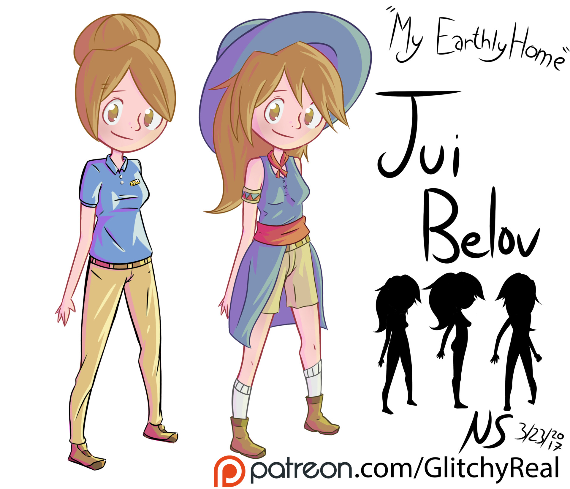 ArtStation - Jui Belov - Character Design for "My Earthly Home", A Webcomic