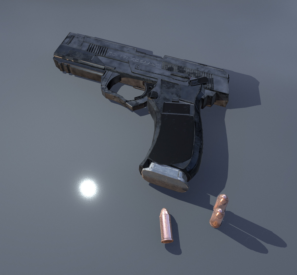 ArtStation - Pistol PS-17(Cobalt)