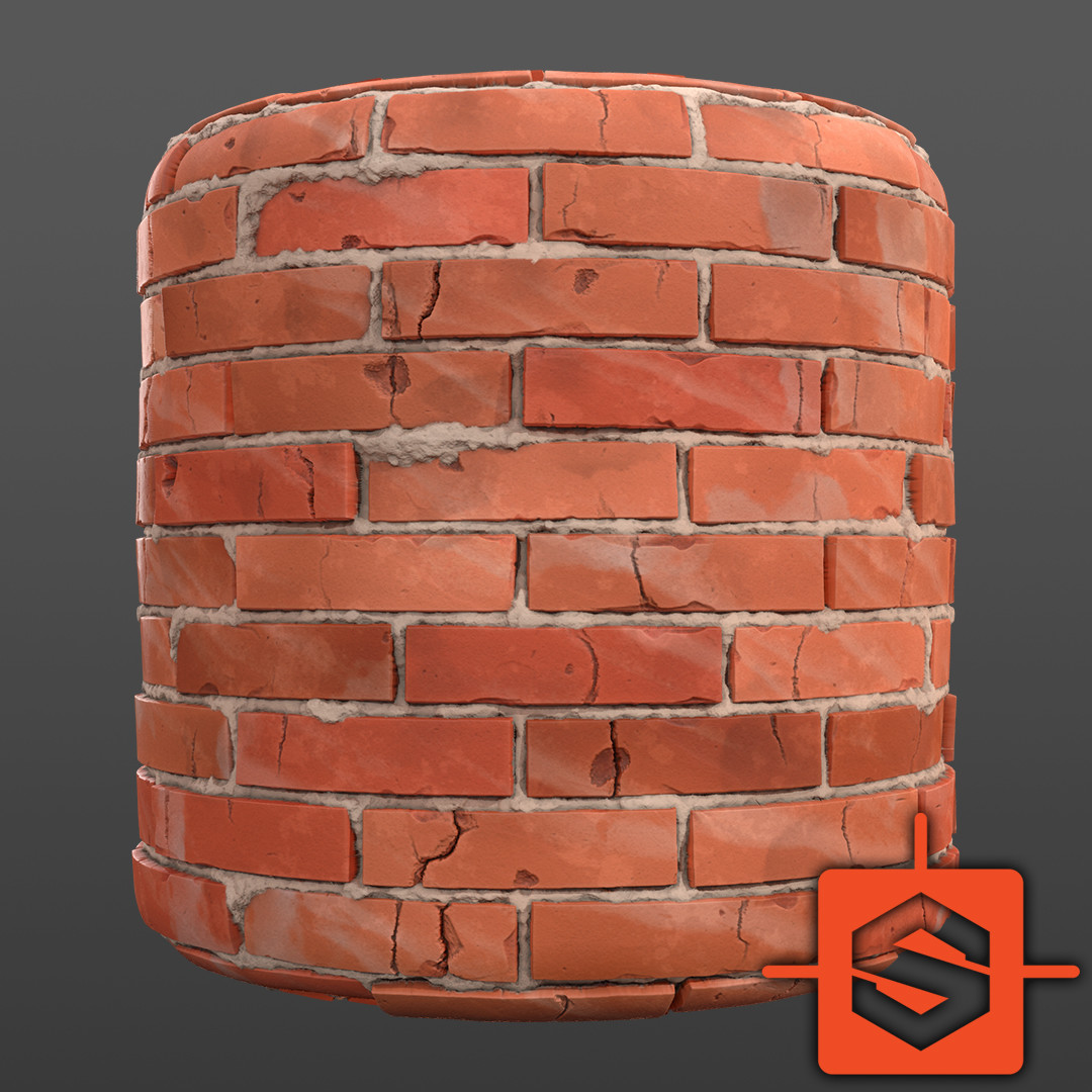 ArtStation - Substance - Sloppy Bricks