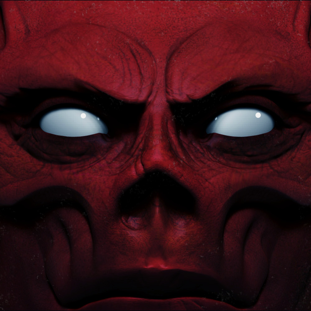 ArtStation - Red Skull Head Fanart