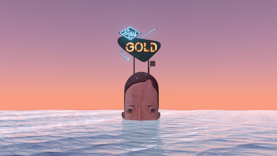 ArtStation - "stay gold" 3D Model