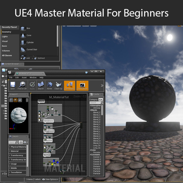ArtStation - Unreal Engine 4: Master Material For Beginners