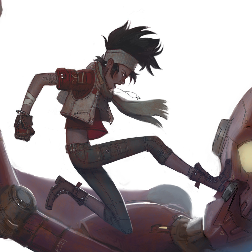 ArtStation - Post Apo Girl 10, 11 and 12, Serge Birault