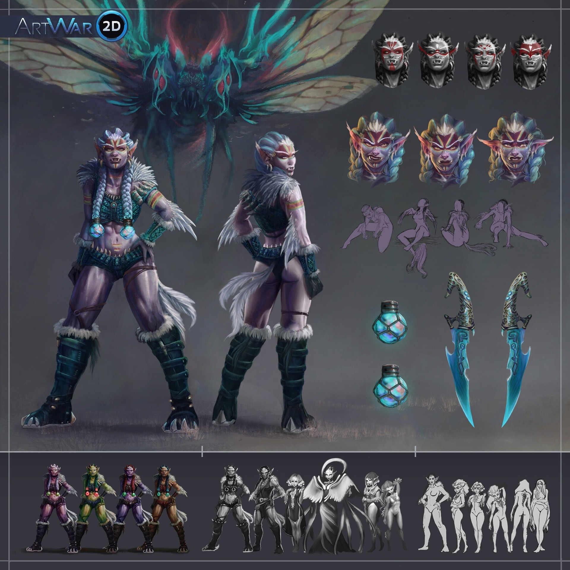 ArtStation - New race Character design