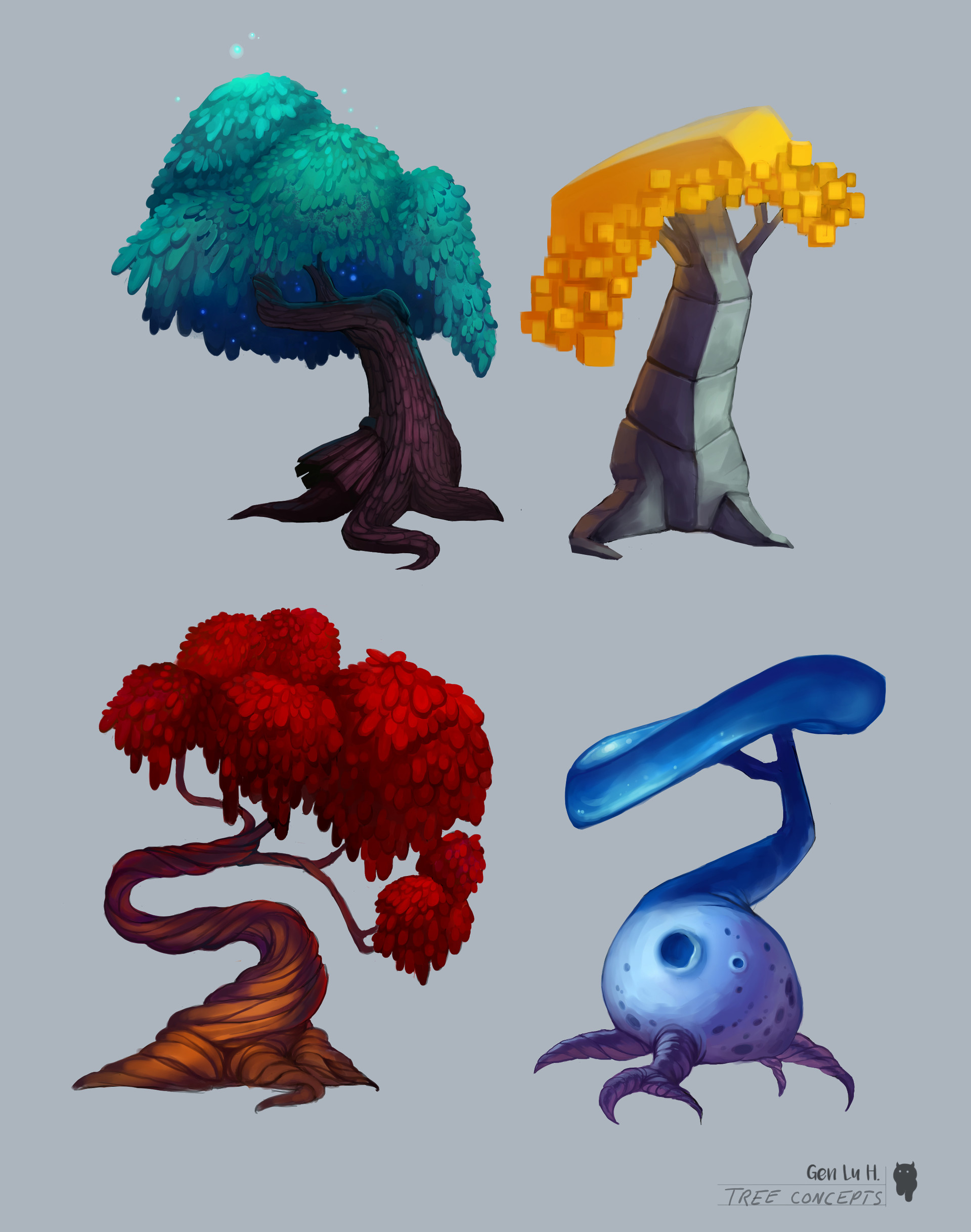 ArtStation - Tree Designs