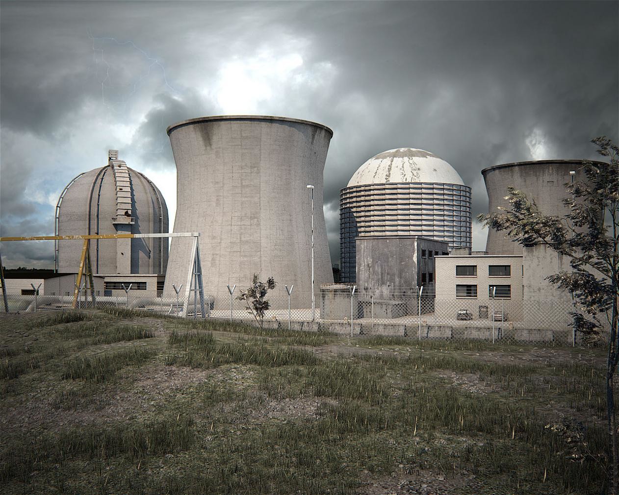 ArtStation - Old nuclear plant