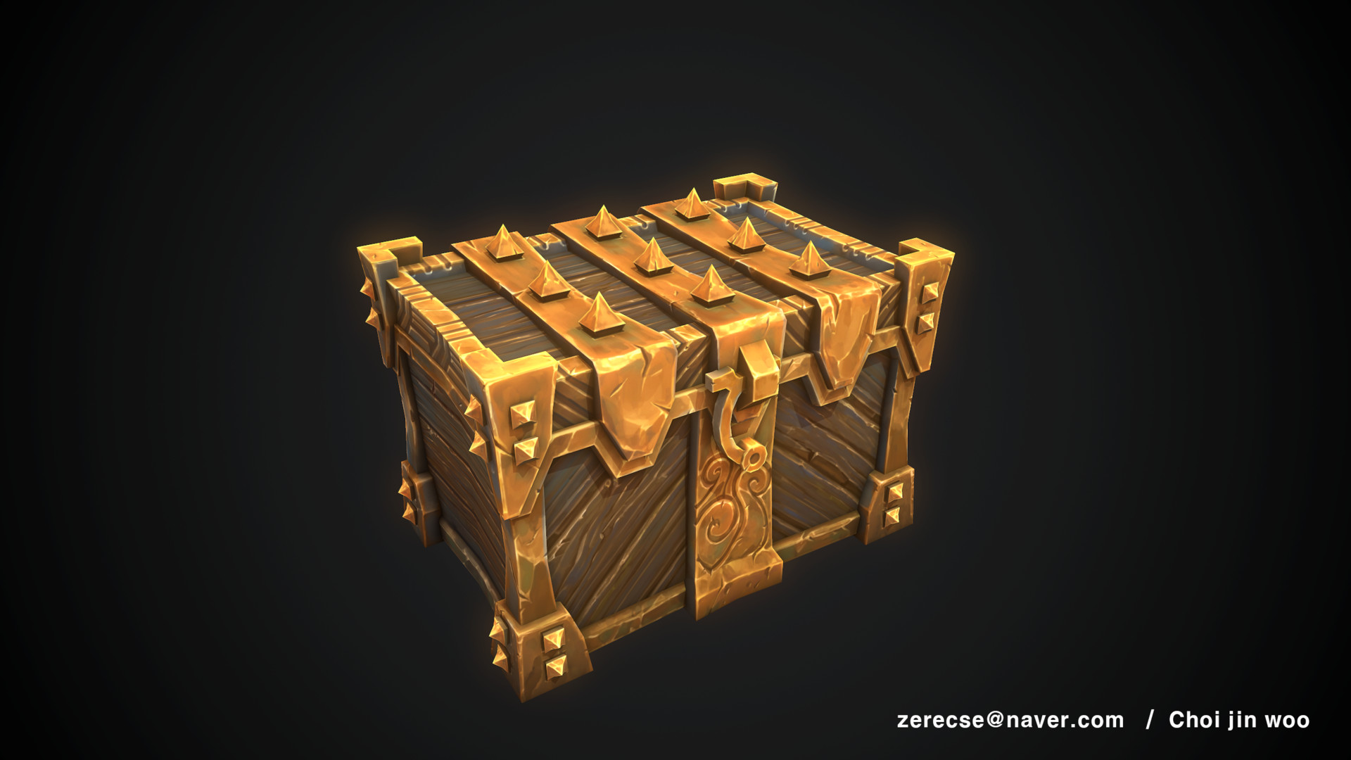 ArtStation - Stylized Hand-painted chest