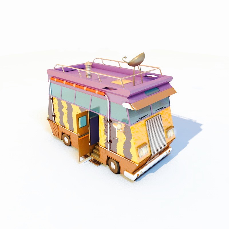 ArtStation - 90's cartoon houses