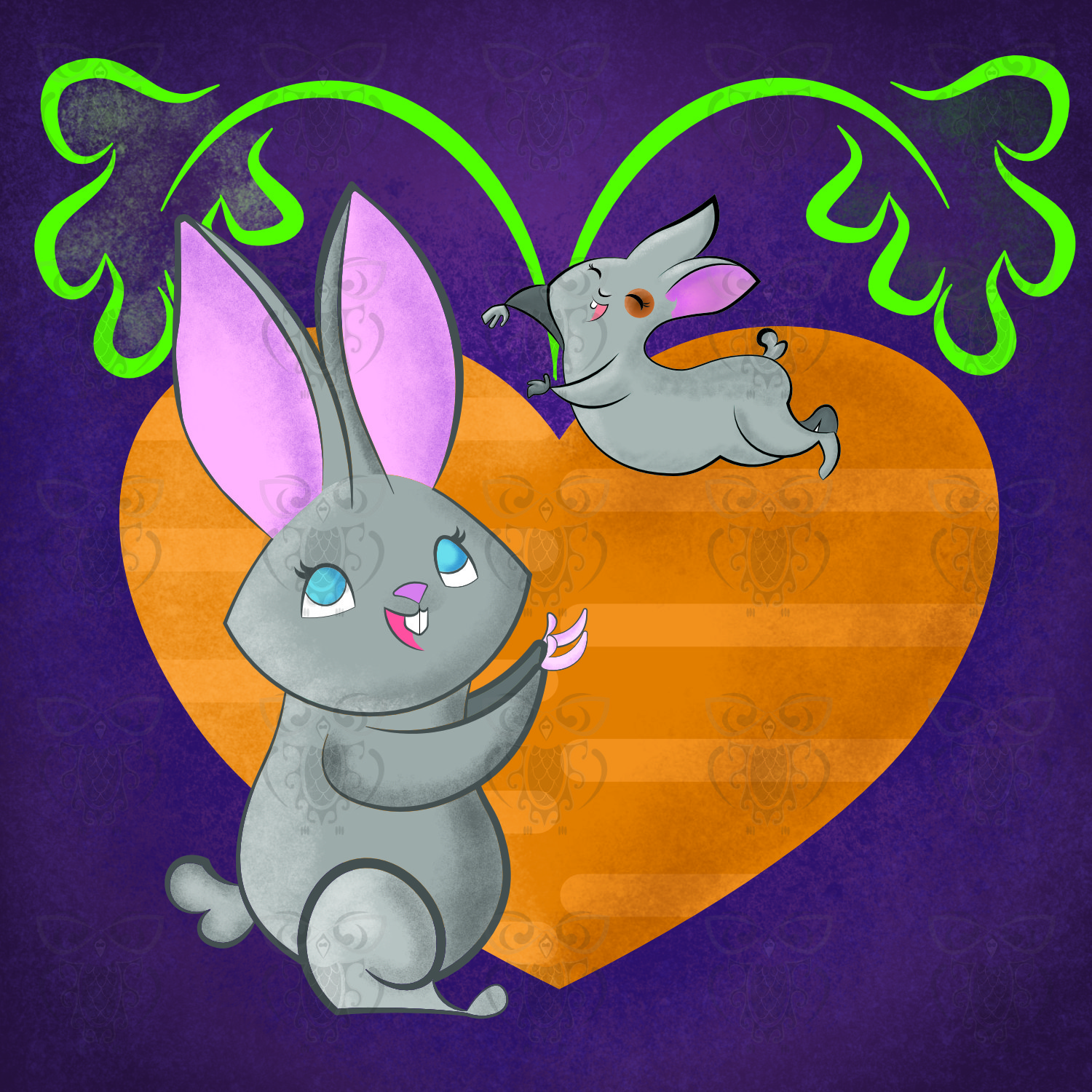 ArtStation - Book Illustration on Mother Rabbit's Love