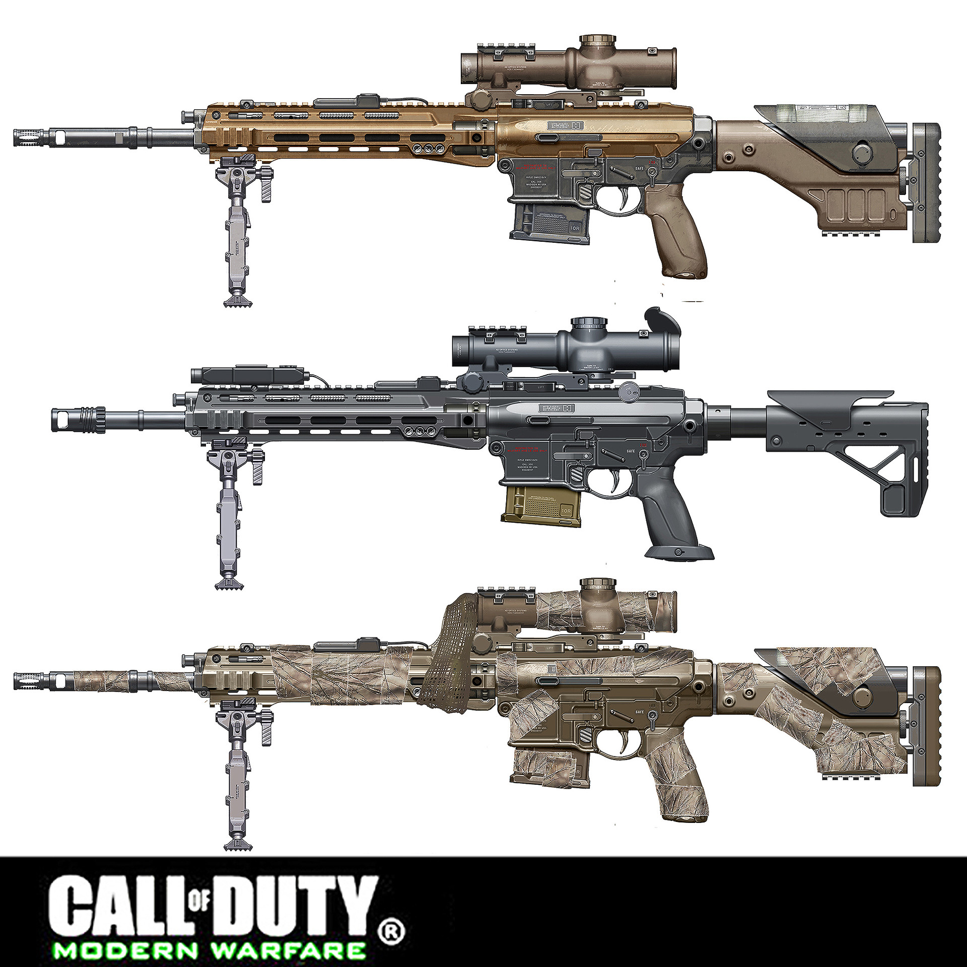ArtStation - Call Of Duty Modern Warfare Remastered DLC weapon D-25S ...