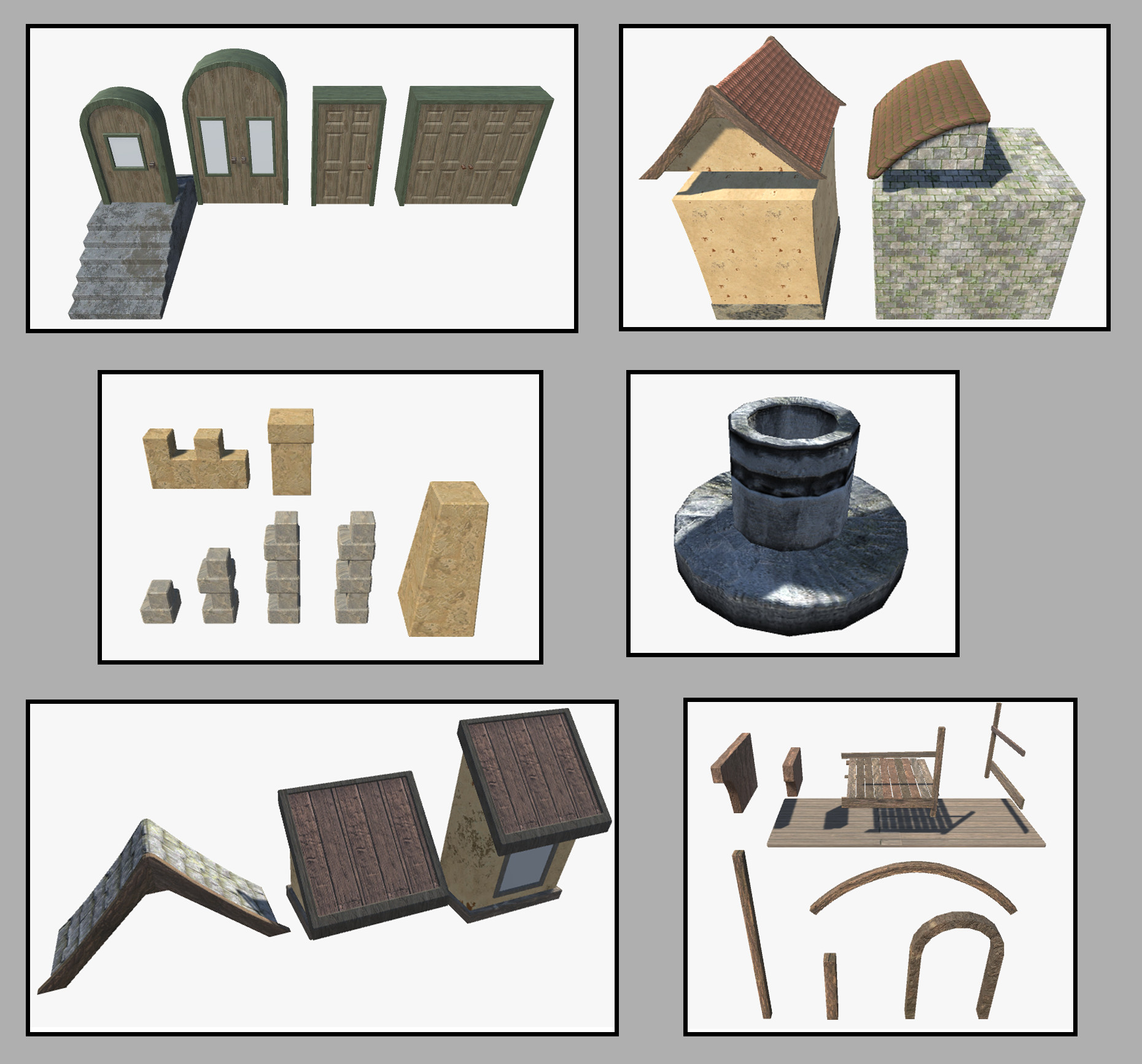 ArtStation - Modular French Village Set