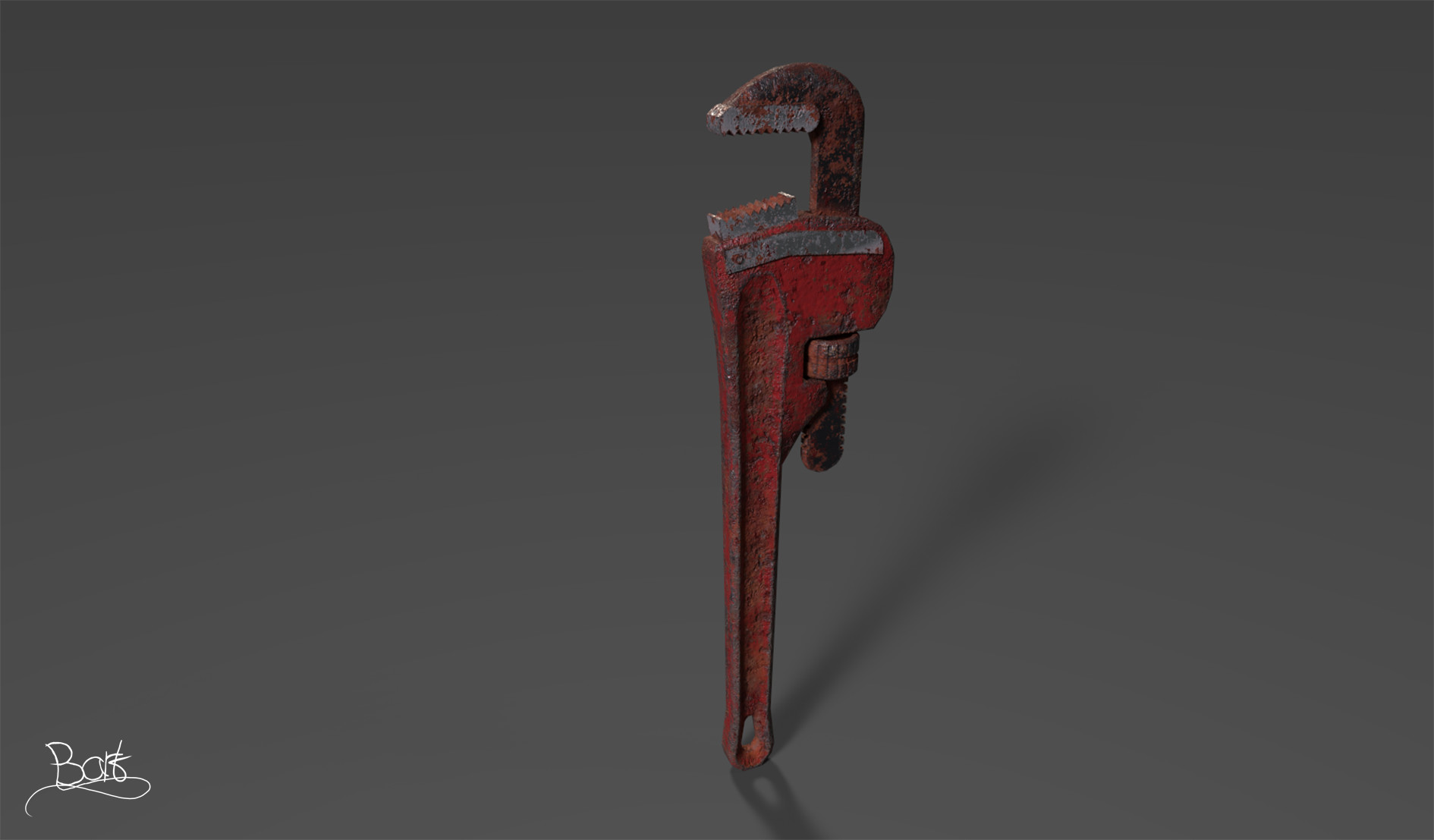 ArtStation - rusty wrench