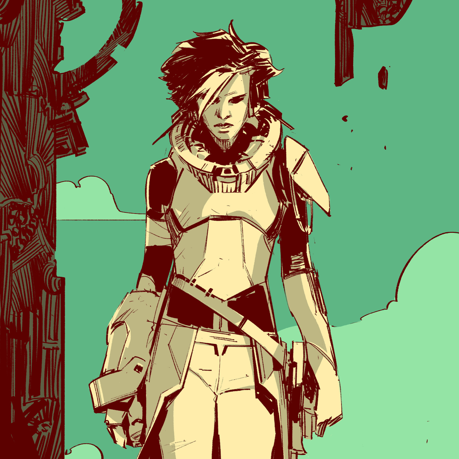 ArtStation - Various "graphic" characters.