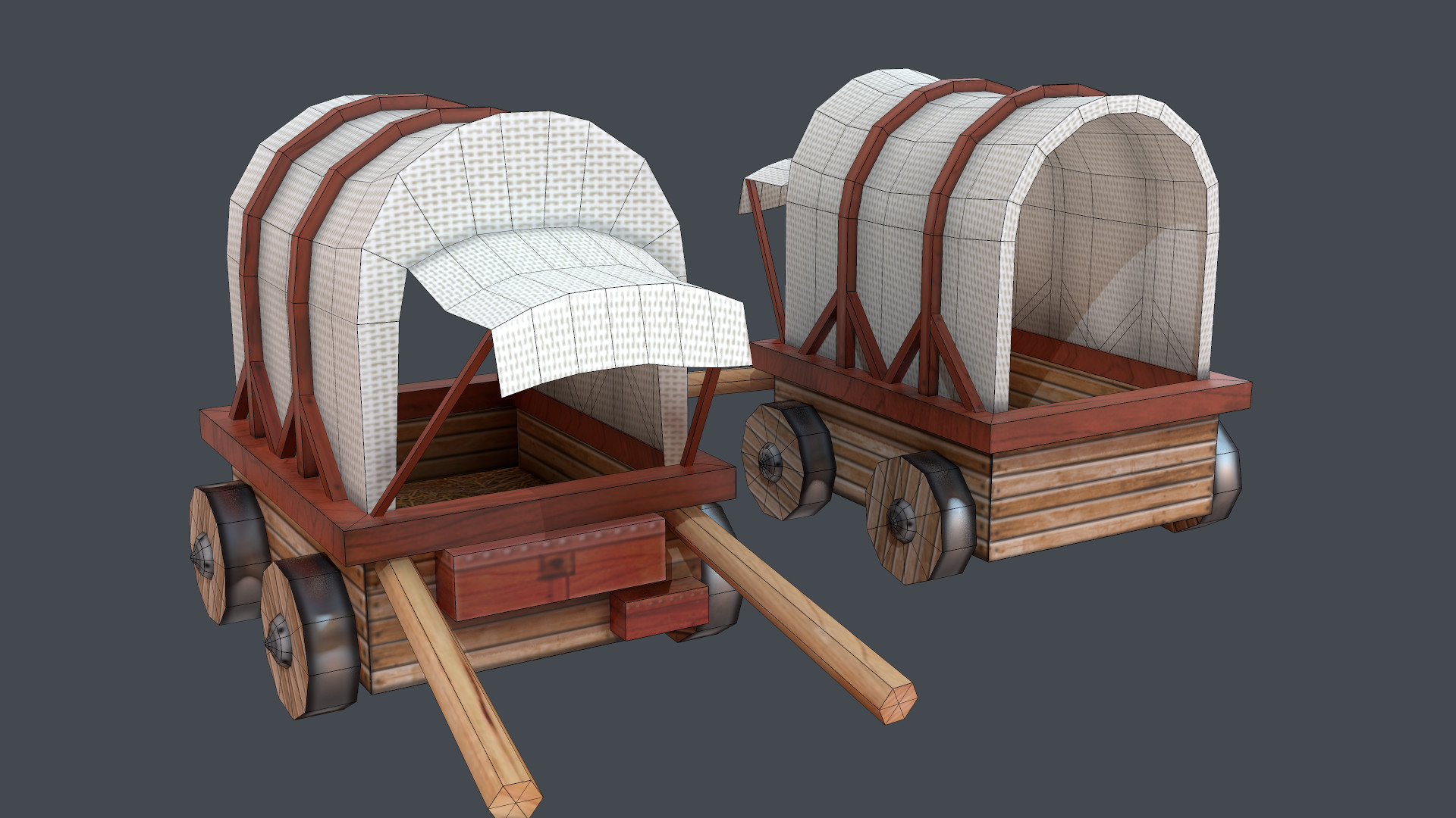 ArtStation - Low Poly Cart