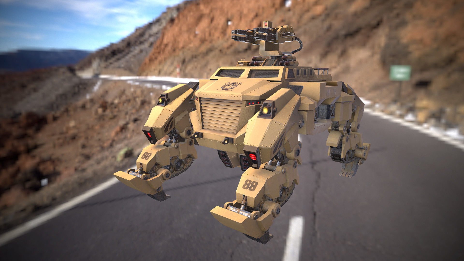 ArtStation - Mech_Desert Tiger