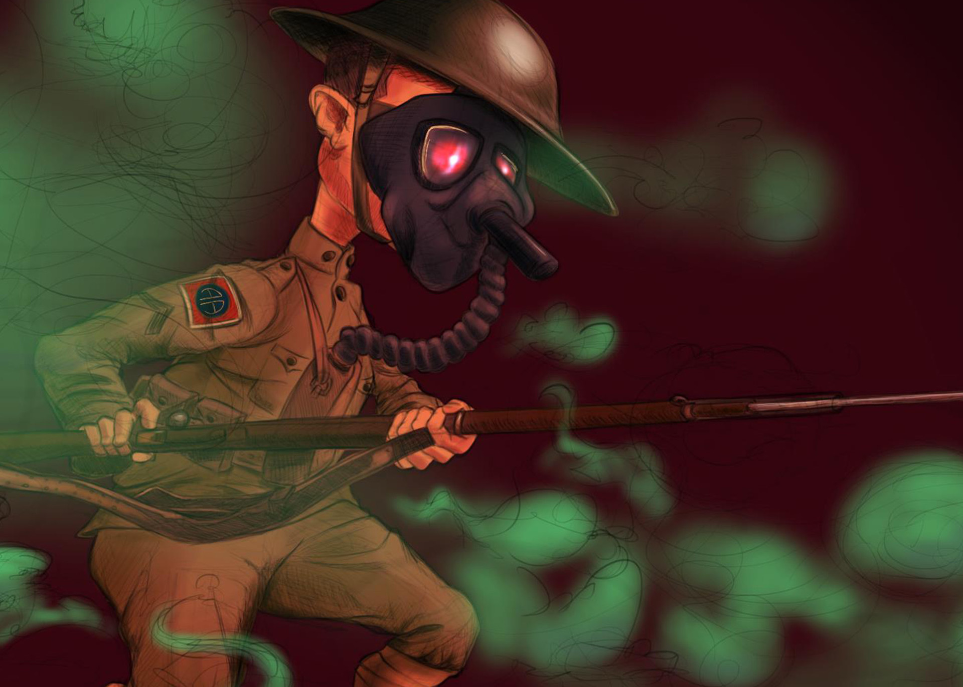 ArtStation - World War I Chemical Soldier