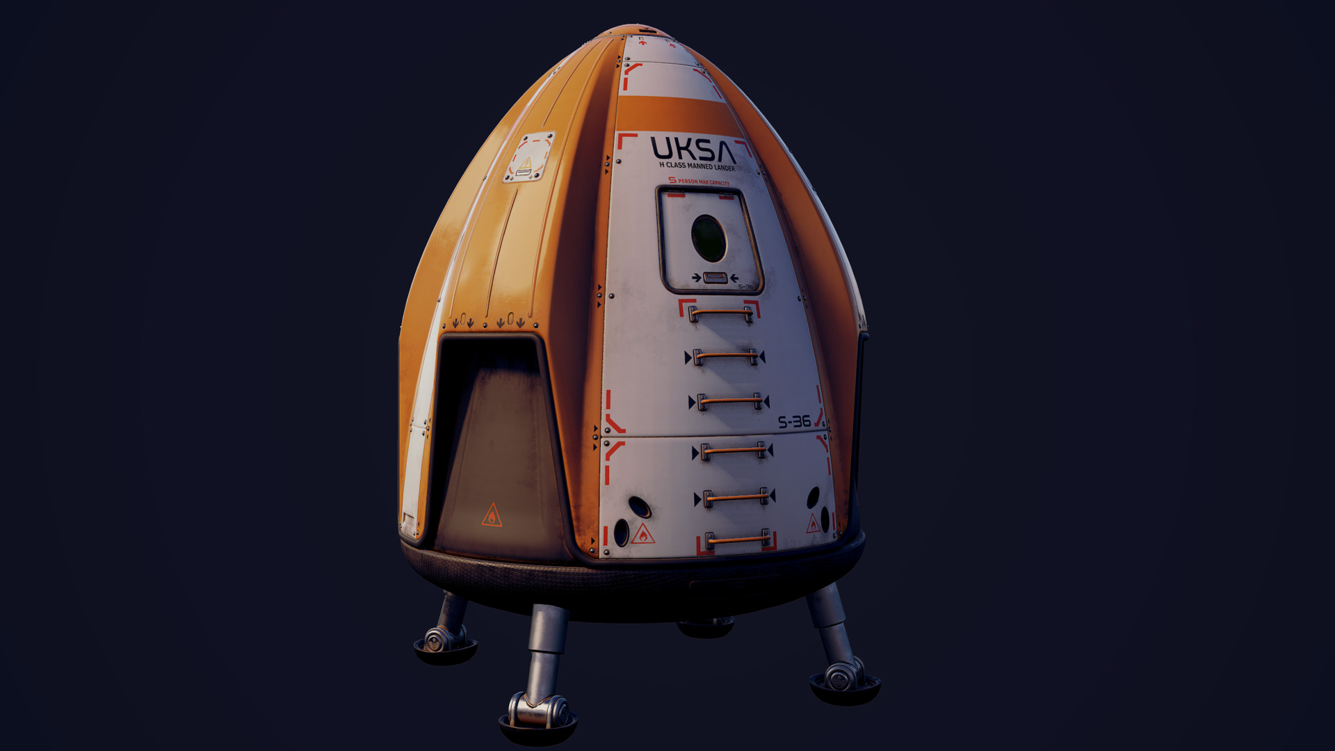 ArtStation - Asset - Manned Space Capsule/Lander