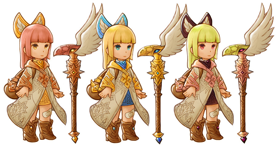 ArtStation - healer concept 1~4 Variation