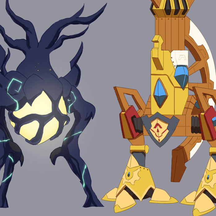 ArtStation - Tree Monster & Guardian Tower Turnaround