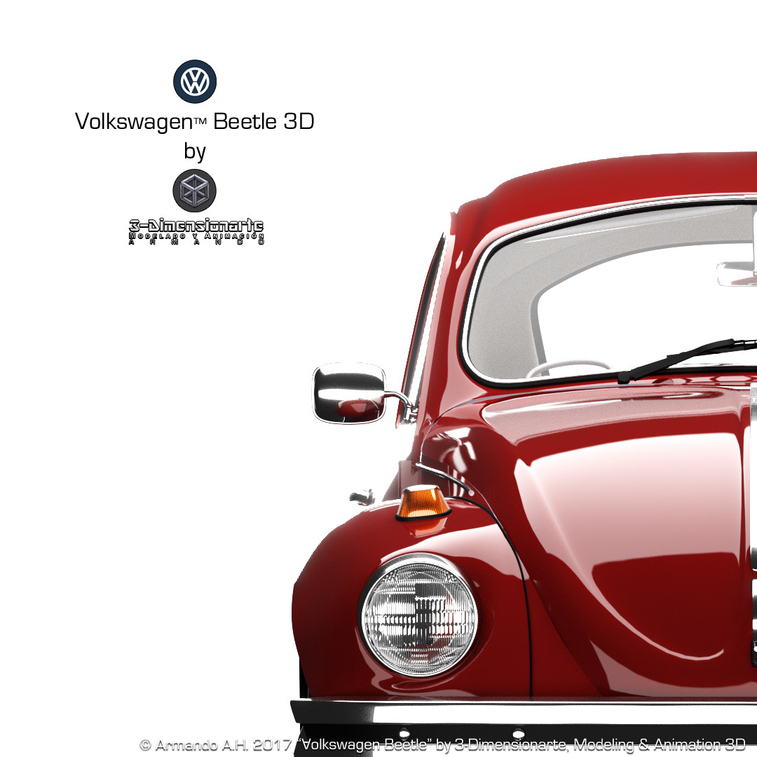 ArtStation - Volkswagen Beetle 3D [Studio Render]