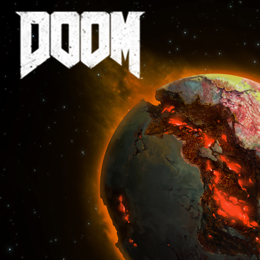 ArtStation - Doom 2016 Environment- Orbital Dead Planet