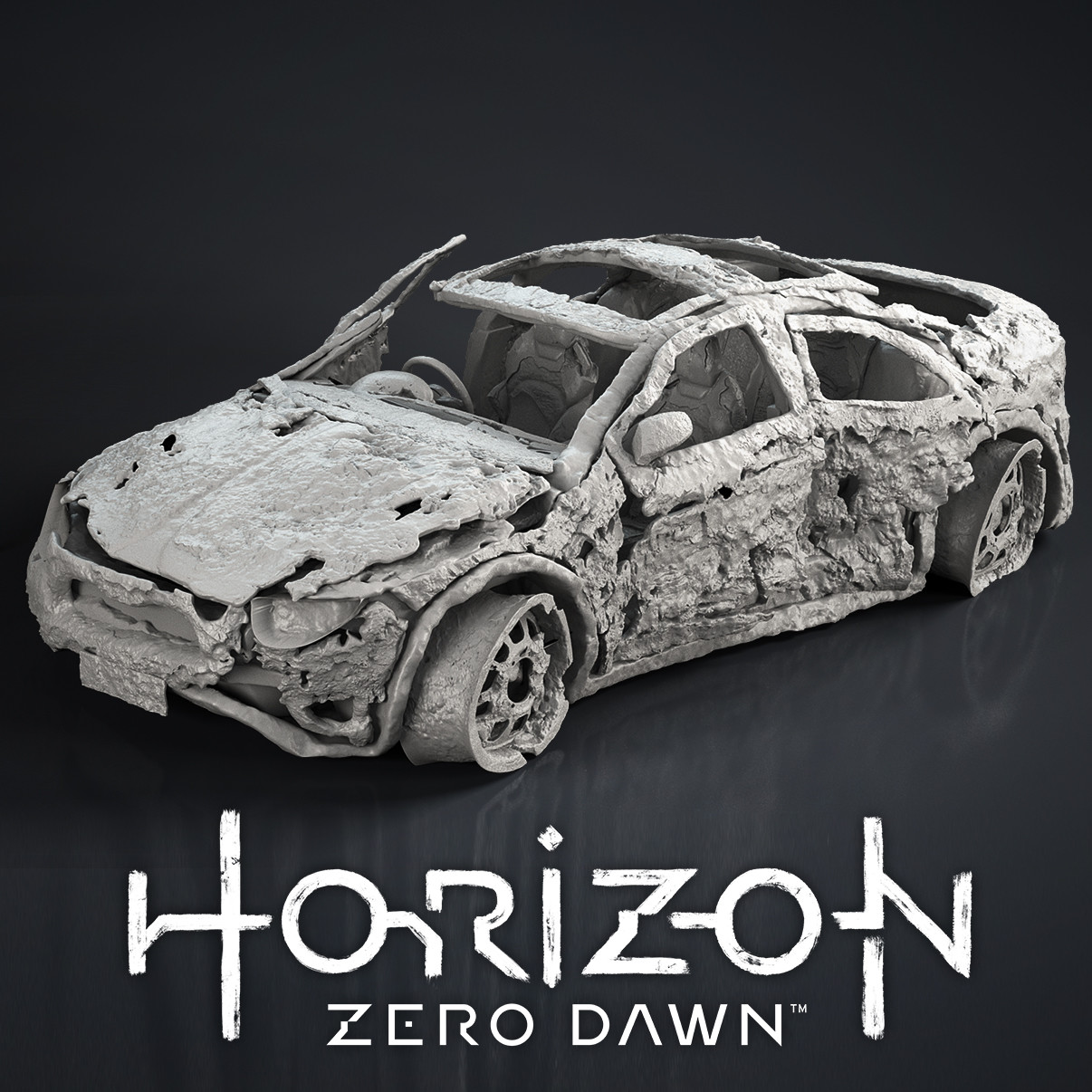 ArtStation - Horizon Zero Dawn Destroyed Car
