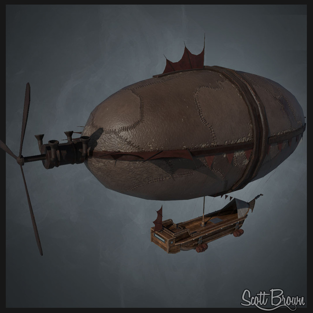 ArtStation - Stylised Blimp