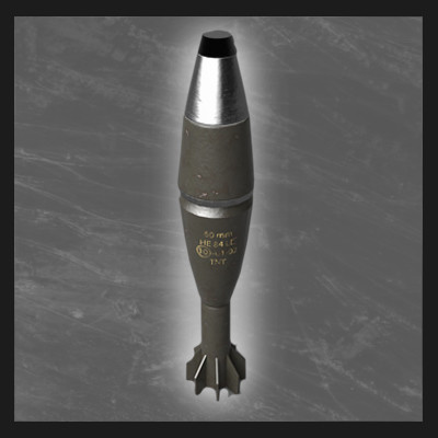 ArtStation - 60 mm Mortar Round (No Propellant Charge)