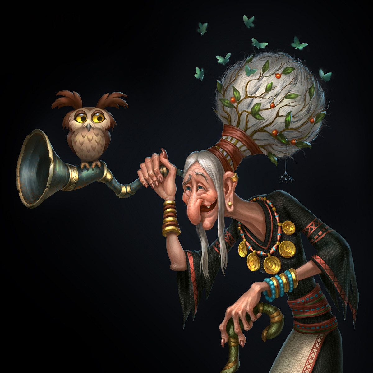 ArtStation - Moksha - herbalist enchantress