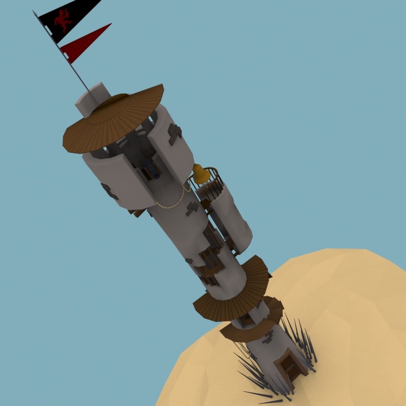 ArtStation - Tower - 3D Model (WIP)