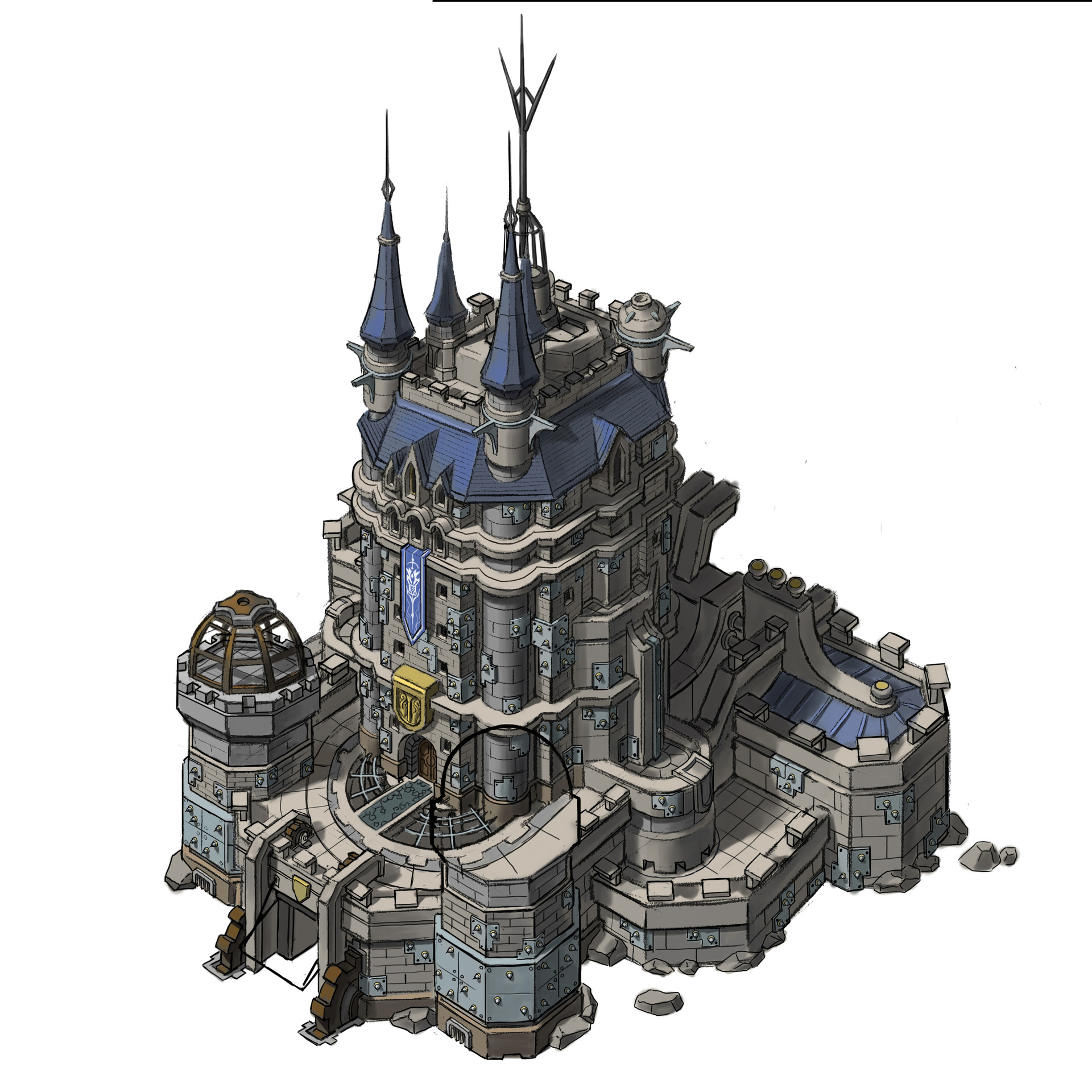 ArtStation - Thunderdoom castle main building(2010.Softmax)