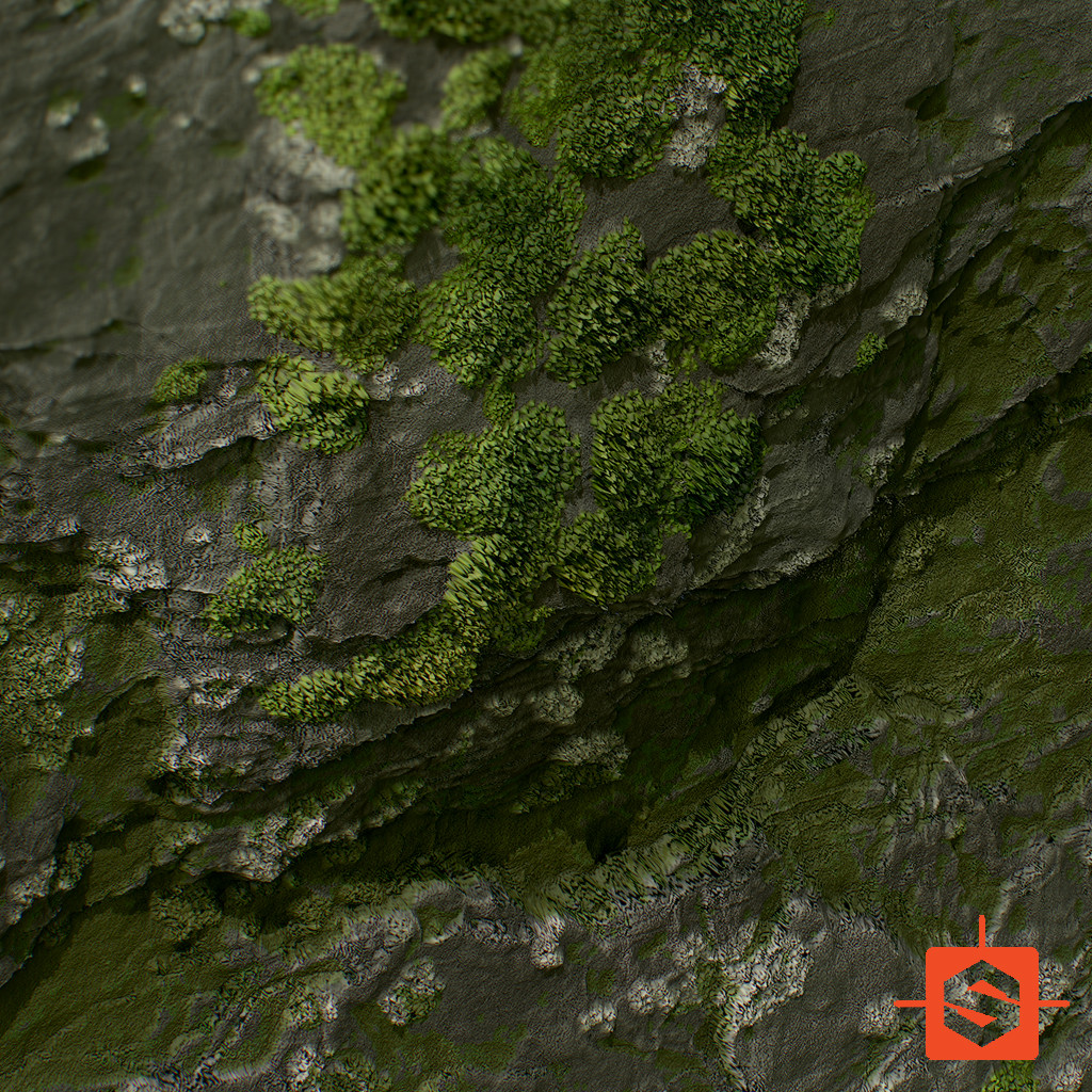 ArtStation - Procedural Mossy Rock