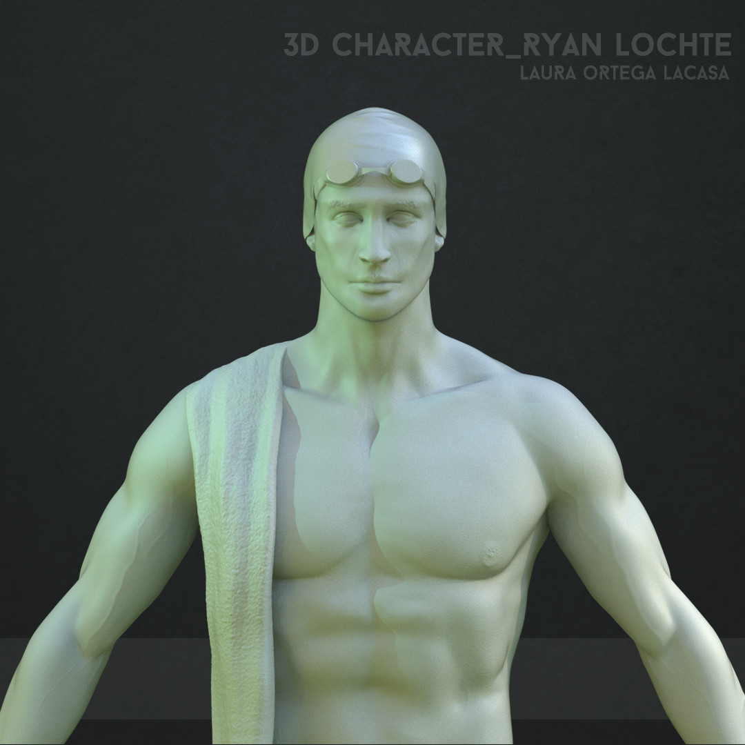 ArtStation - T-Pose Character_Ryan Lochte