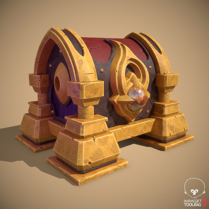 ArtStation - Fire Wizard Chest