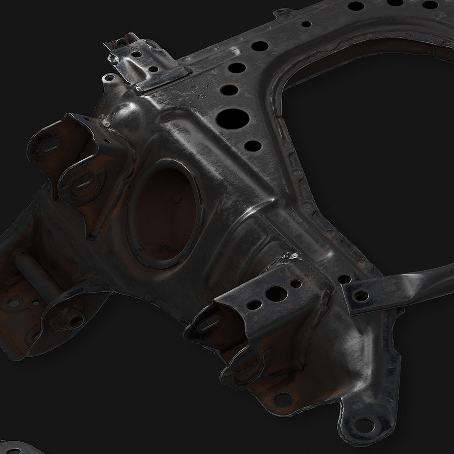ArtStation - Building a complete car with scans - Front Subframe