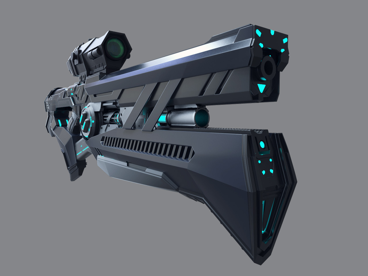 ArtStation - Sci-Fi Gun : Tyranex