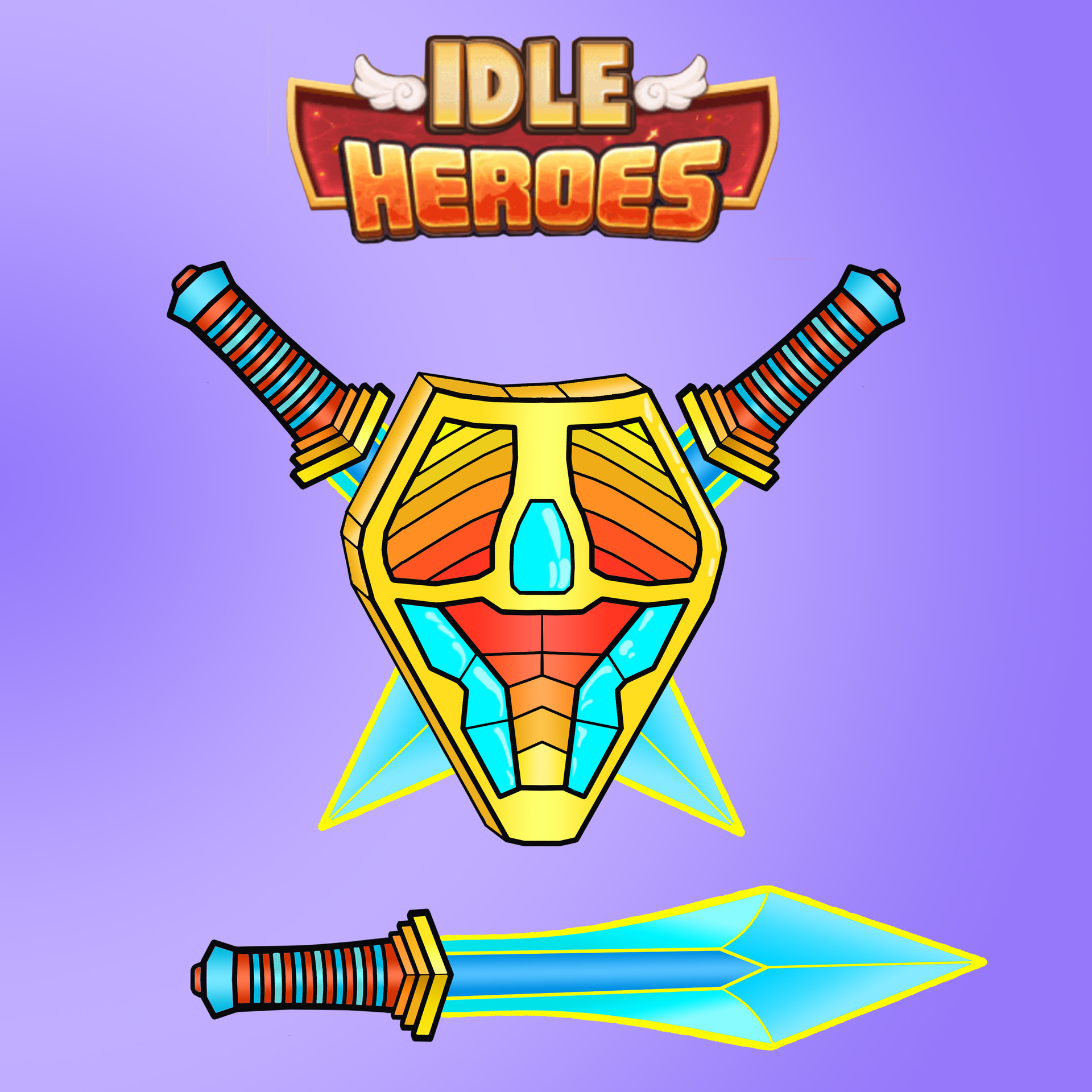 ArtStation - Shield and sword