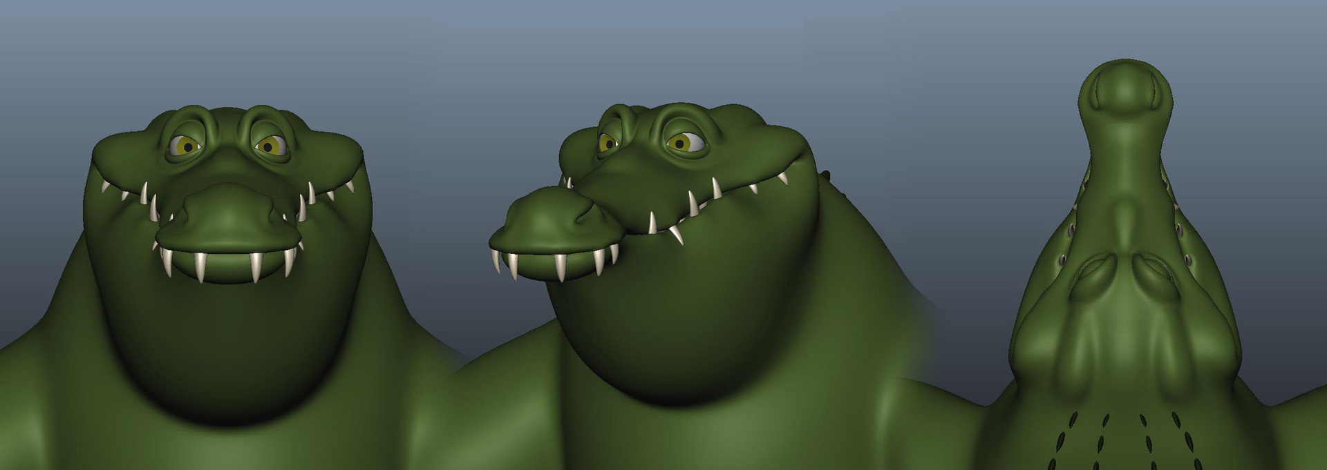 ArtStation - Croc Monster (Cartoon)