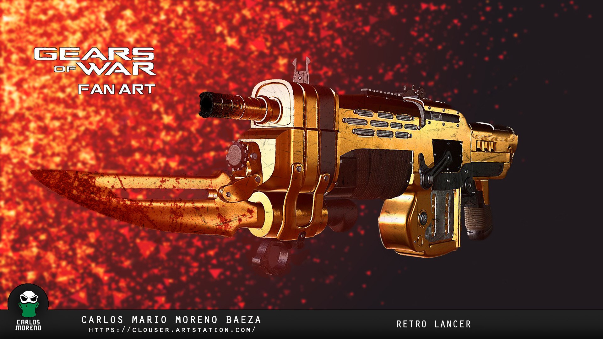 ArtStation - Retro Lancer 3D Model Fan Art