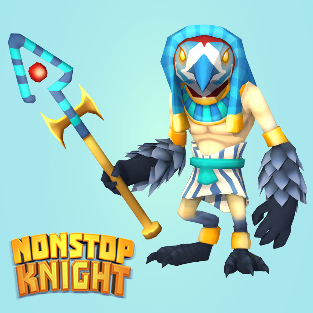 ArtStation - NonStop Knight - Horus Enemy character