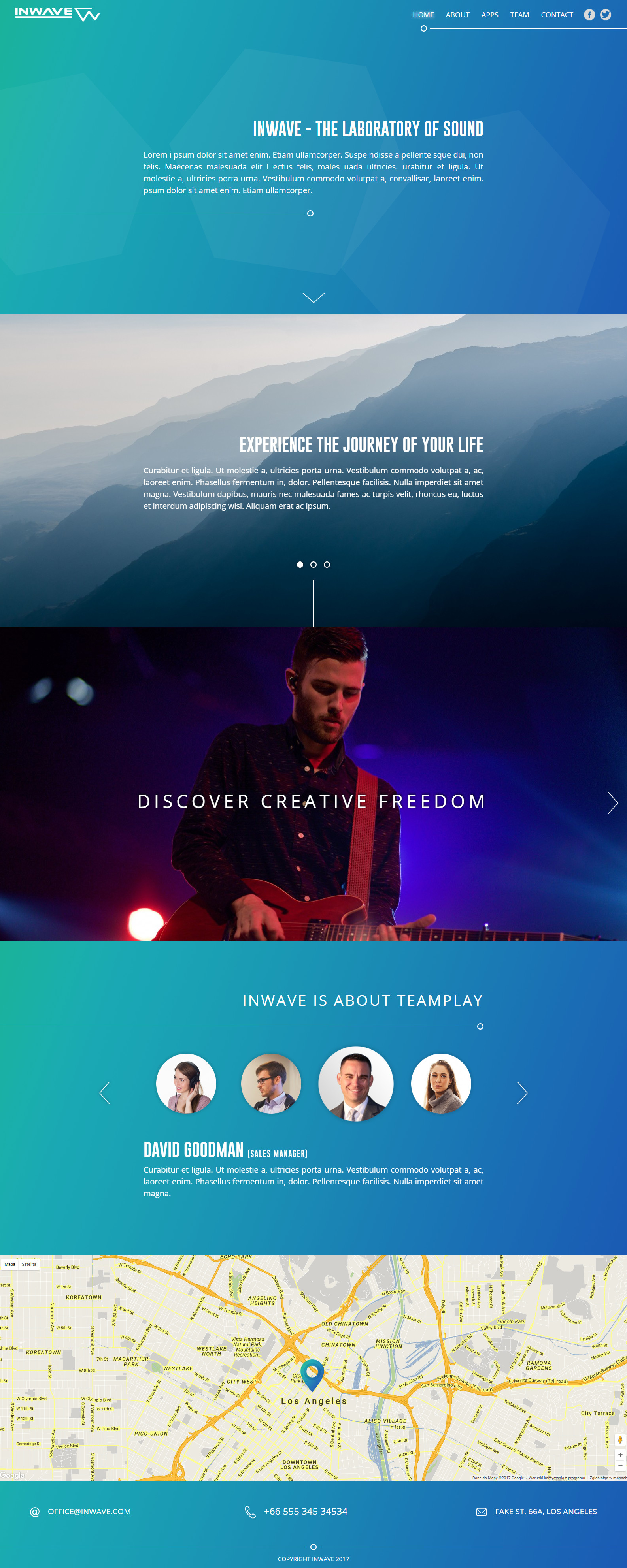 ArtStation - Inwave (website + logo)
