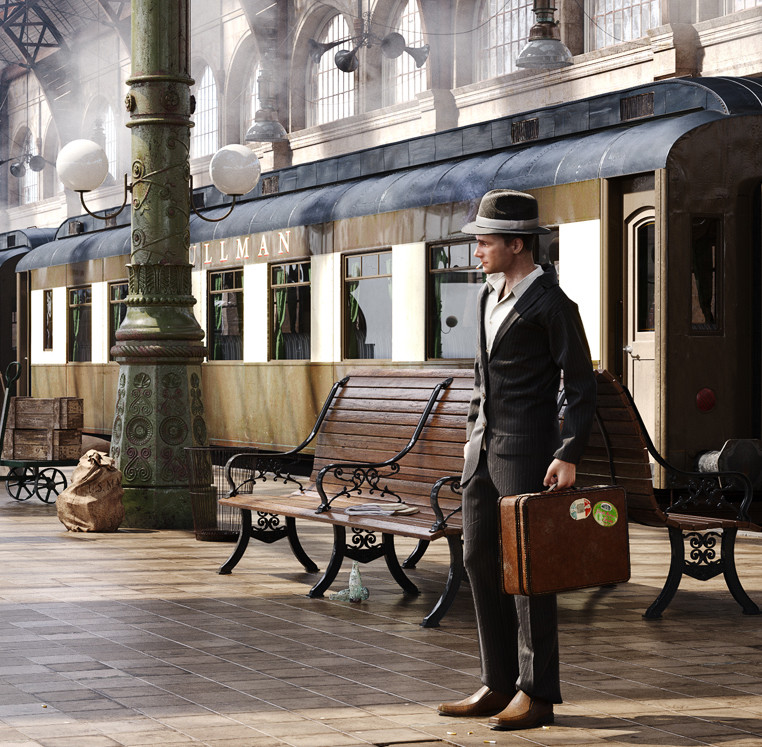 ArtStation - Morning train