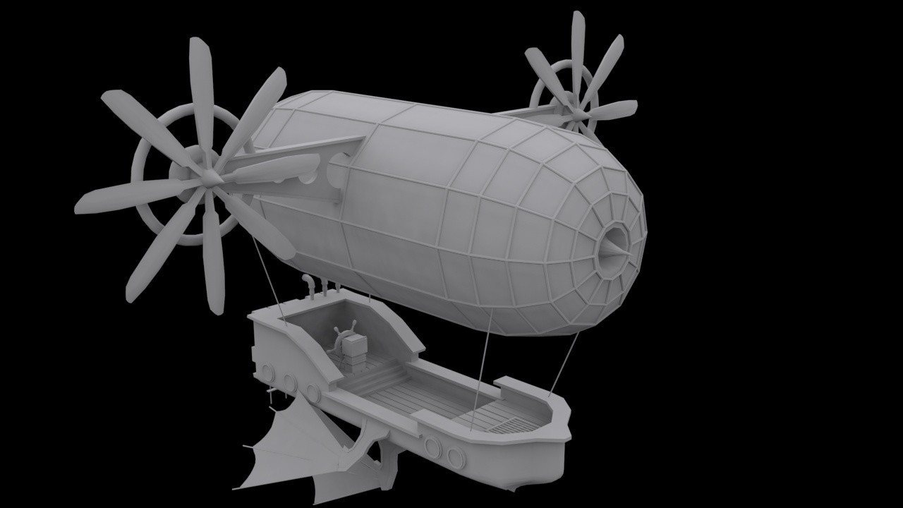 ArtStation - Steampunk Ship Model