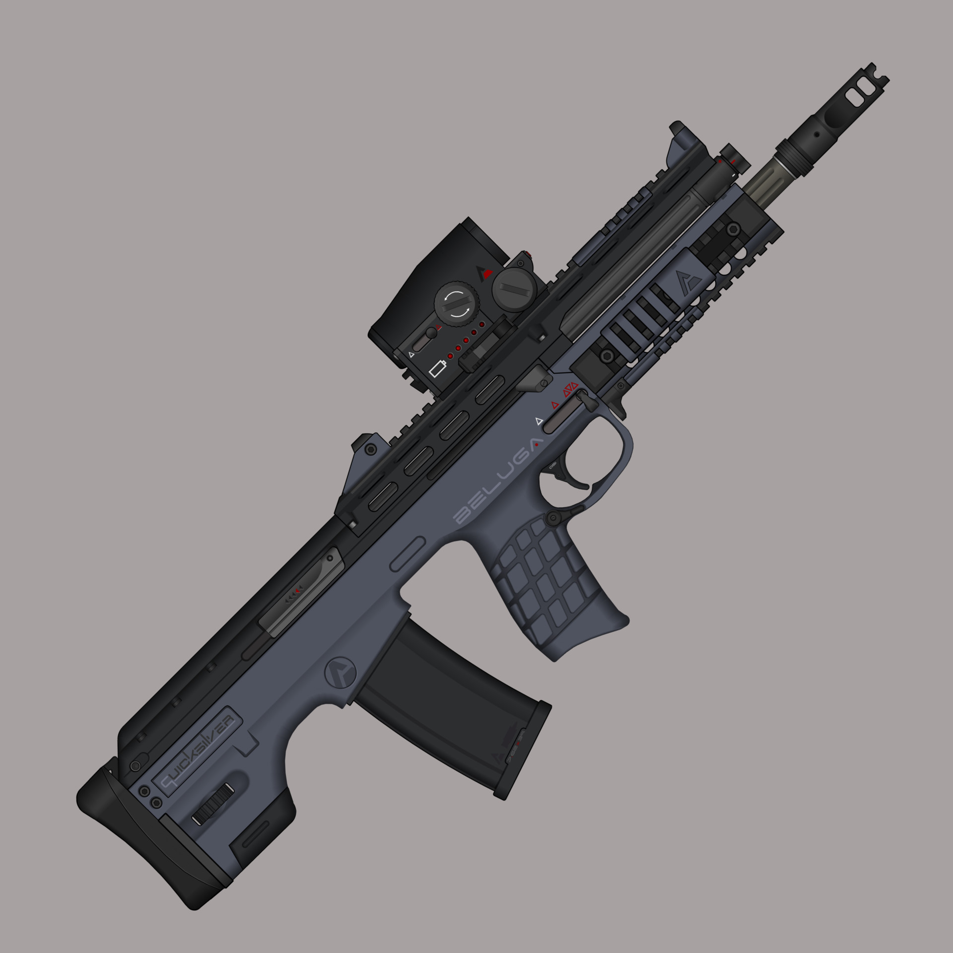 ArtStation - "Beluga" Assault Rifle