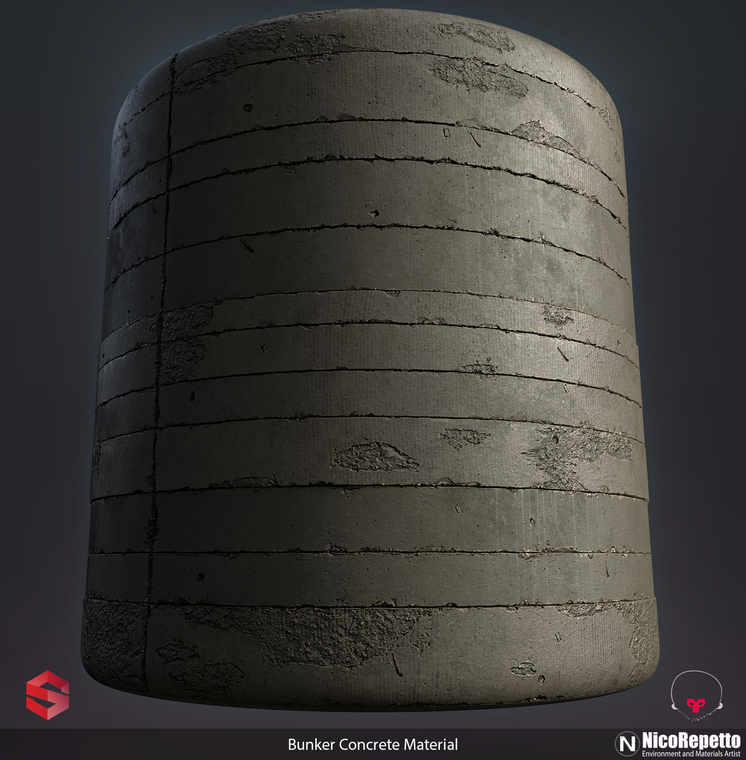 ArtStation - Bunker Concrete Material