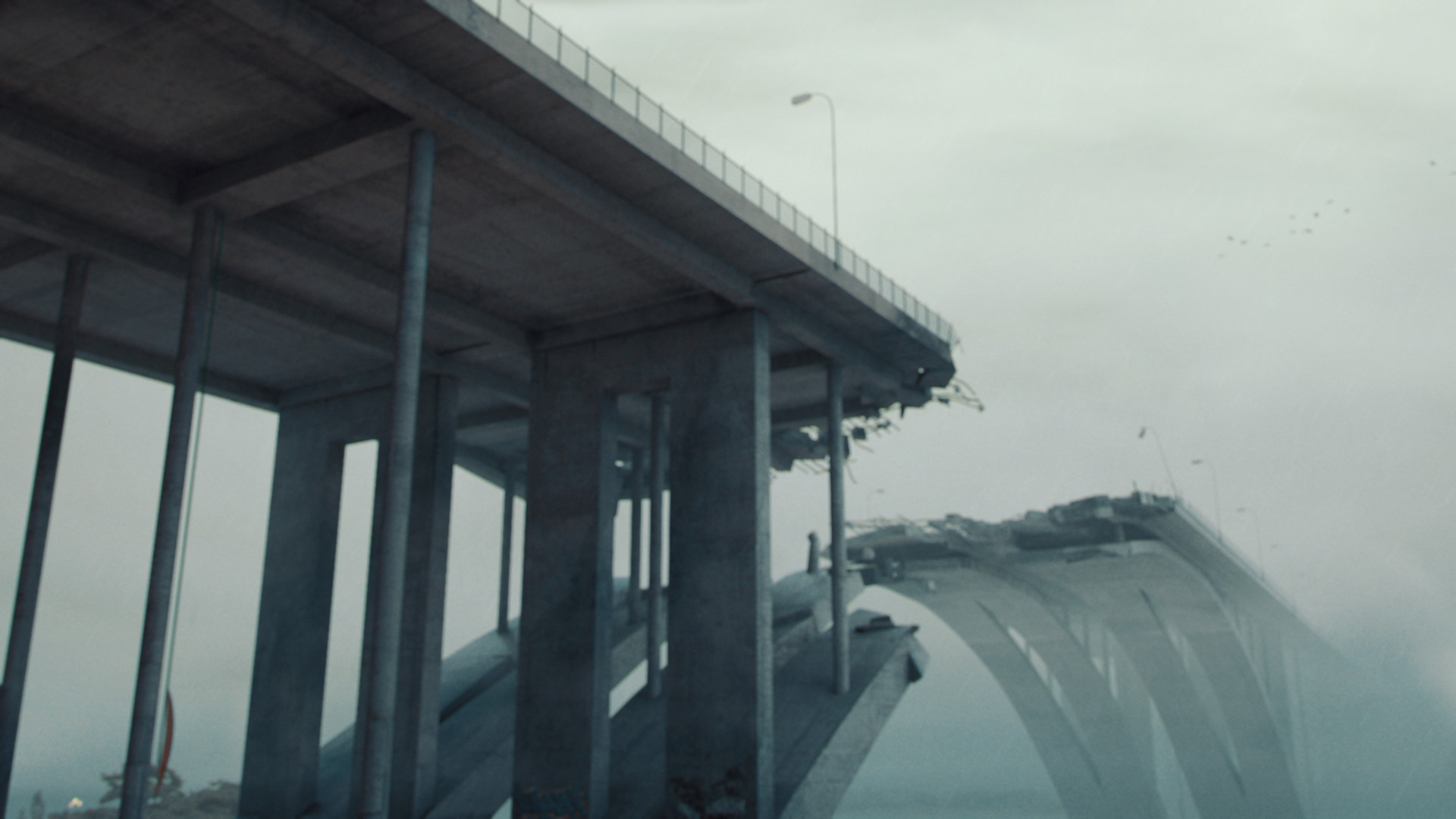 ArtStation - post-apocalyptic bridge