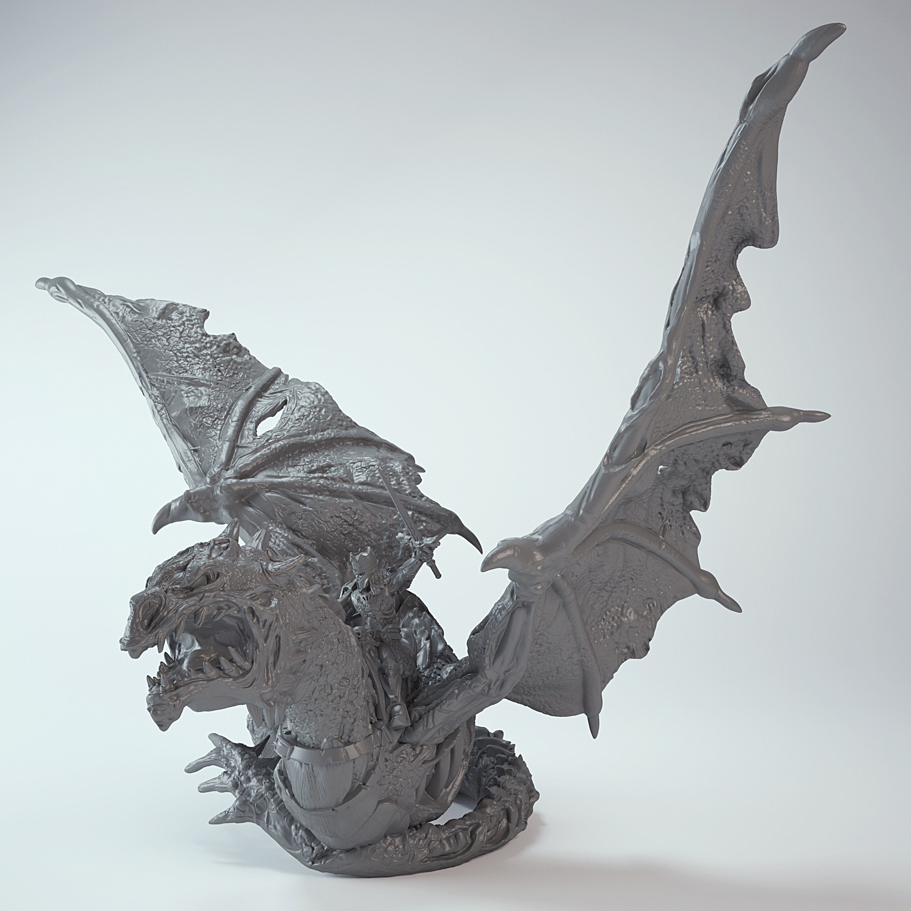 ArtStation - Revenant King on Undead Wyrm